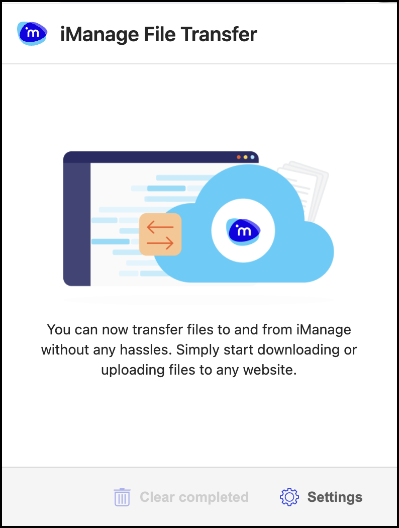 Signing out from iManage Work
