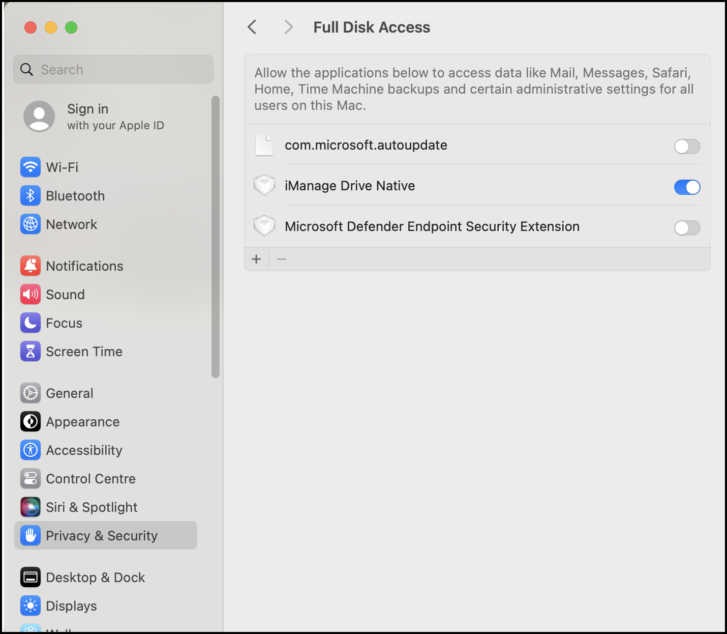 Step 4: Setting up iManage Drive to use the native file system