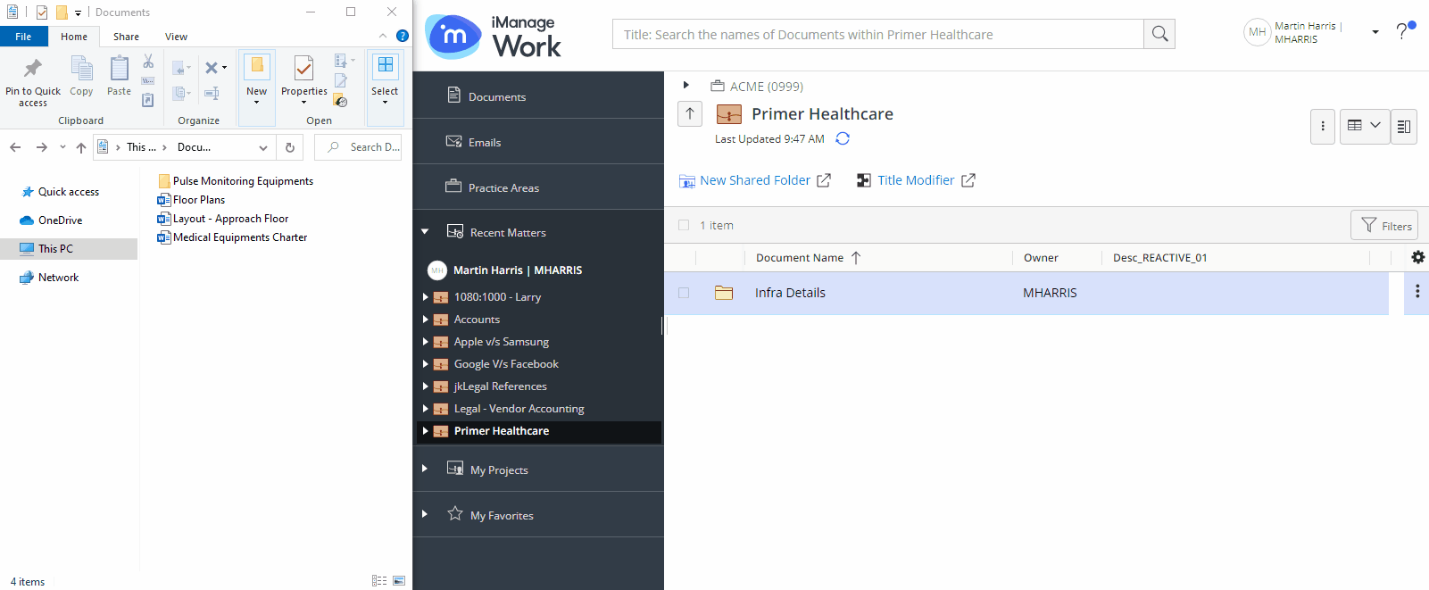 Uploading documents from the desktop to a tree node using drag-and-drop