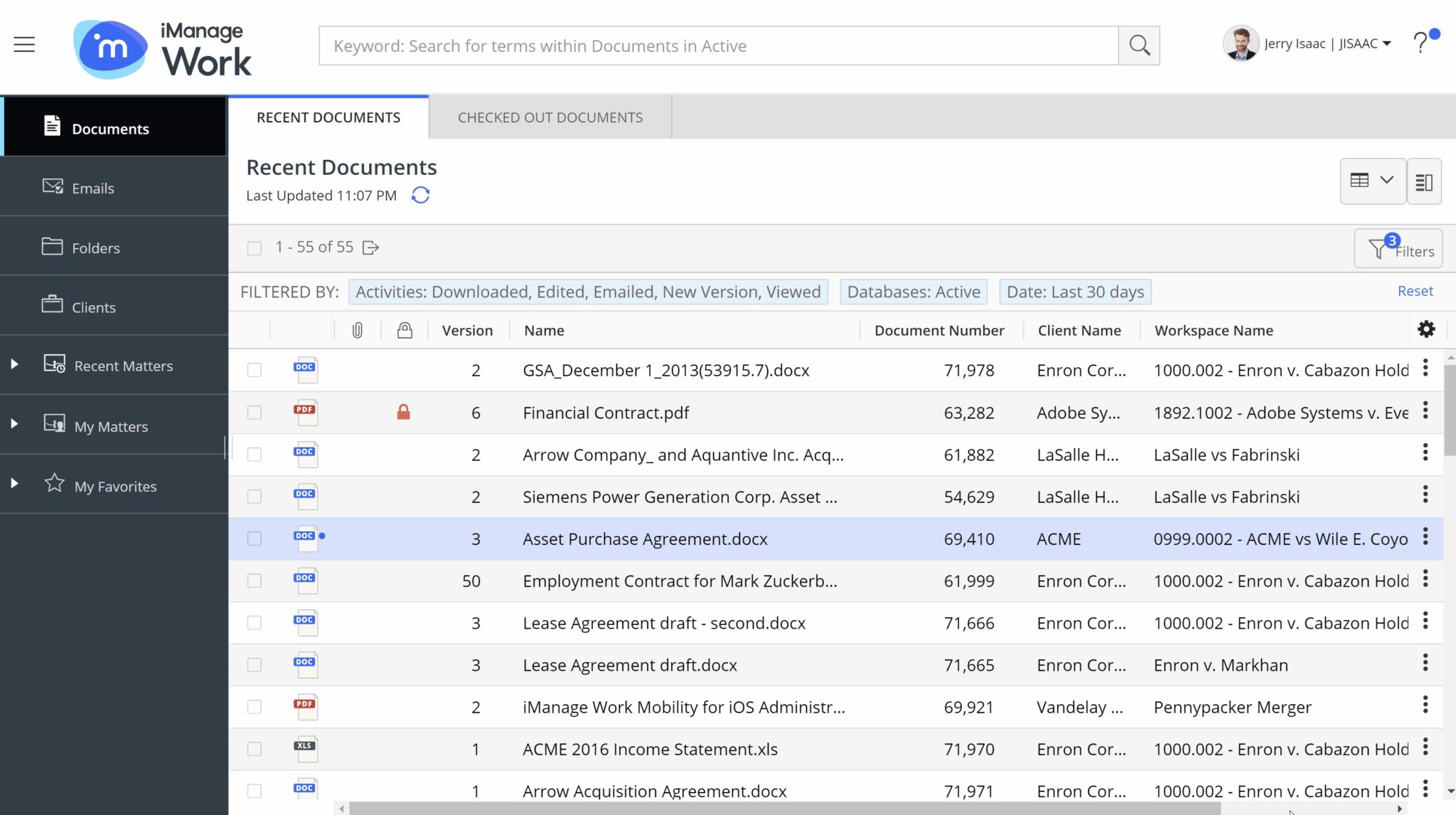 What s New In IManage Work Docs IManage What s New In IManage Work Docs IManage