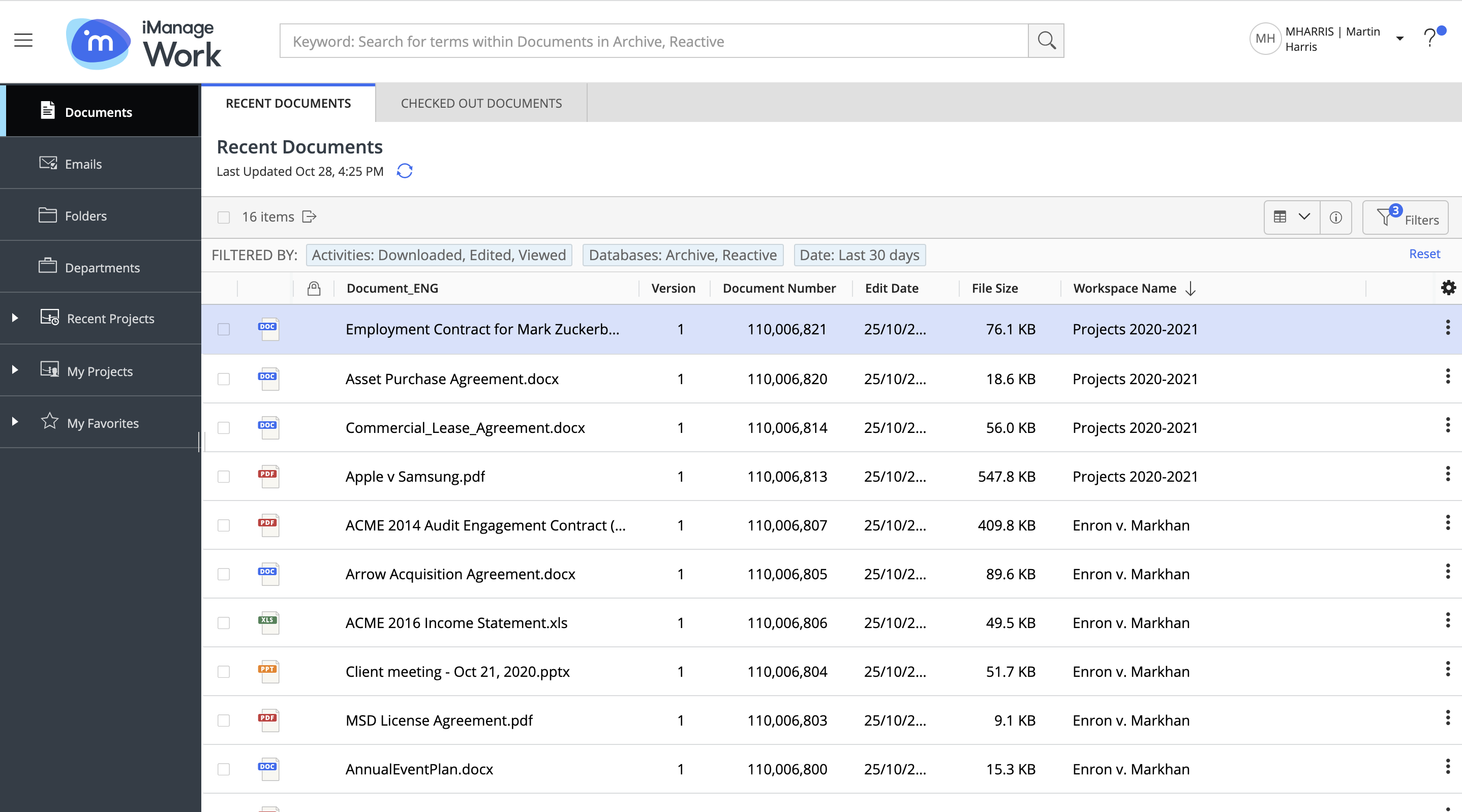 What s New In IManage Work Docs IManage What s New In IManage Work Docs IManage